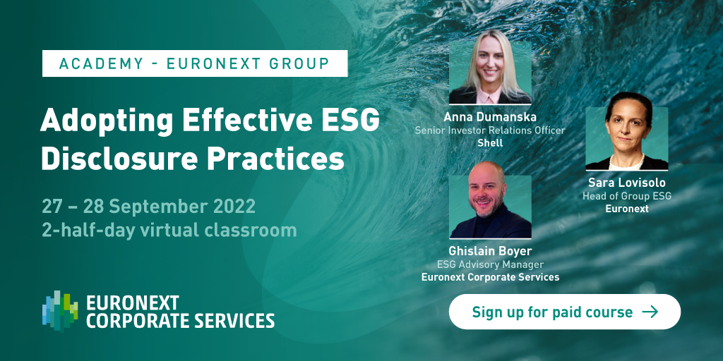 Utvikling av gode rammeverk for ESG rapportering | euronext.com